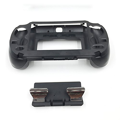 L3 R3 Matte Hand Grip Handle Joypad Stand Case with L2 R2 Trigger Grips Handel Holder Button For PS Vita PSV 1000 (Black)