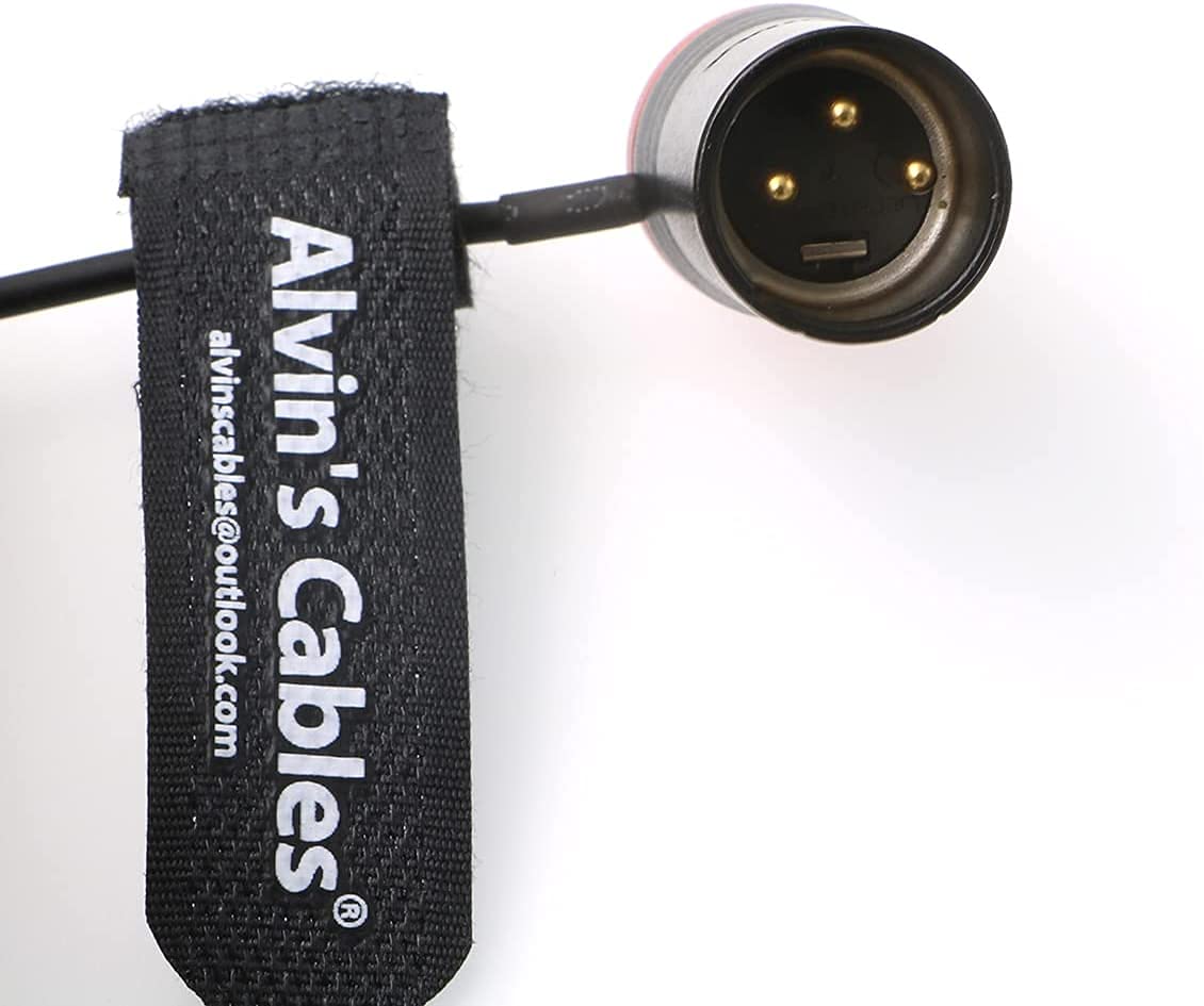 Low-Profile Audio-Cable for Sennheiser-EK-2000 XLR 3-Pin Male to Locking-3.5mm-TRS Right-Angle Balanced Cable for Sound Devices 633 688 Zaxcom Zoom Alvin's Cables Red