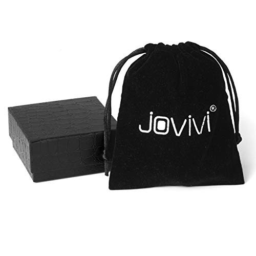 Jovivi Personalized Photo Picture Necklace Custom Special Date Calendar Dog Tag Pendant Engraved Name Messsage for Couples Anniversary Day Gifts