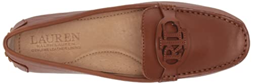 Lauren Ralph Lauren Brynn Driver Loafer Deep Saddle Tan 8 B (M)