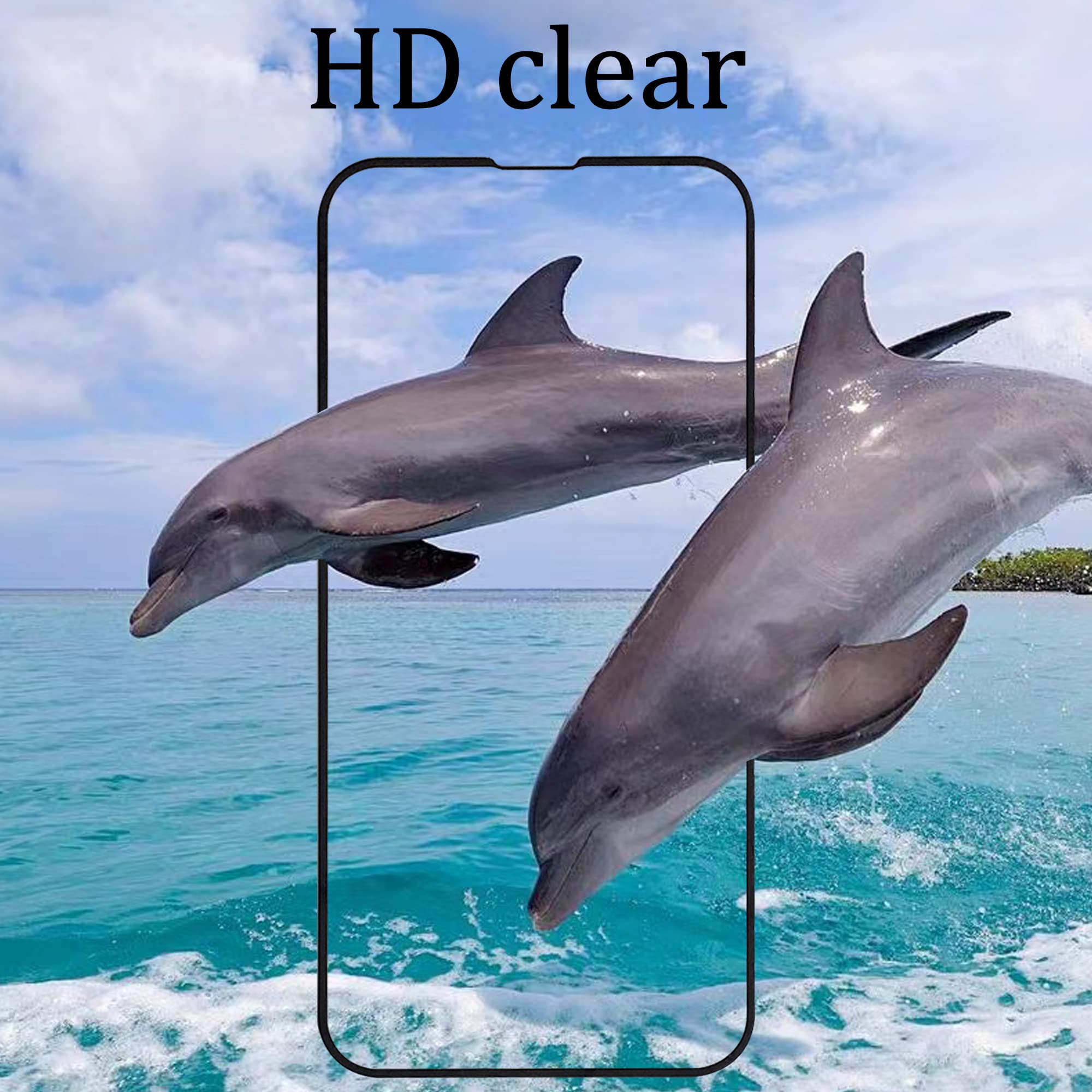 Ivachell 2 Pack compatible with iPhone 14 Plus and compatible with iPhone 13 Pro Max screen protector Mirror tempered glass Mirrored Effect film Full Coverage Anti-Scratch Bubble Free HD (6.7 inch)