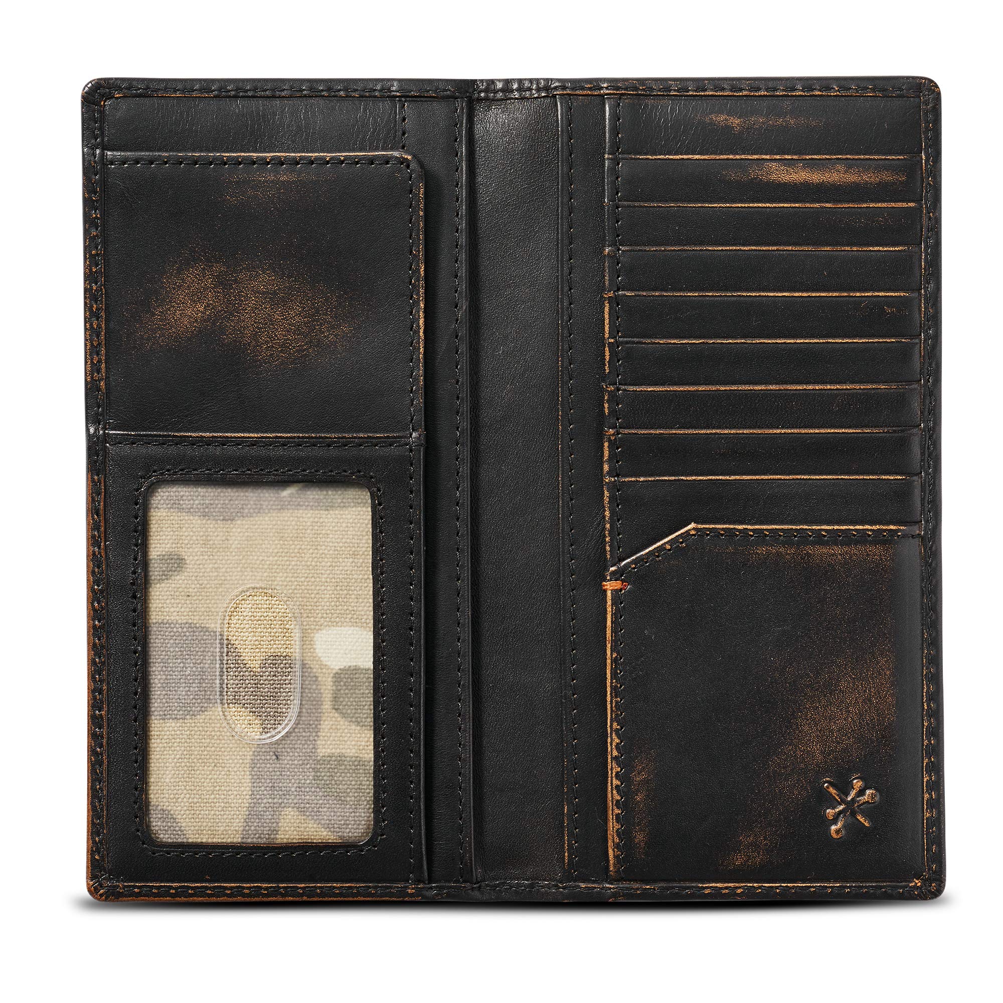 House of Jack Co. DEER Long Wallet For Men | Full Grain Leather With Hand Burnished Finish | Long Bifold Wallet | Rodeo Wallet | Deer Hunter Gift