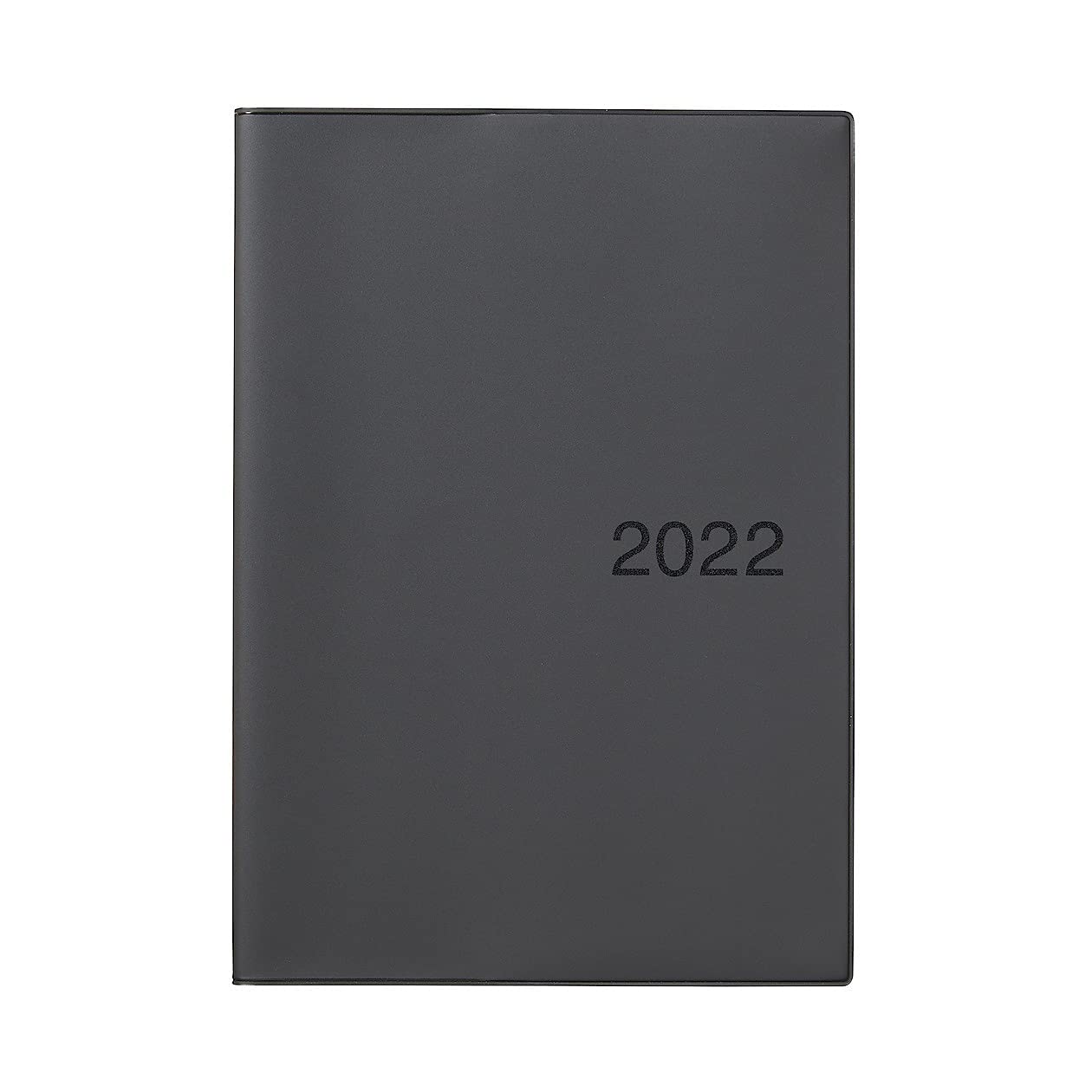 MUJI Monthly/Weekly Schedule Book 2022 B5 Size Dark Gray Beginning December 2021 Polyvinyl Chloride Cover Planner Scheduler