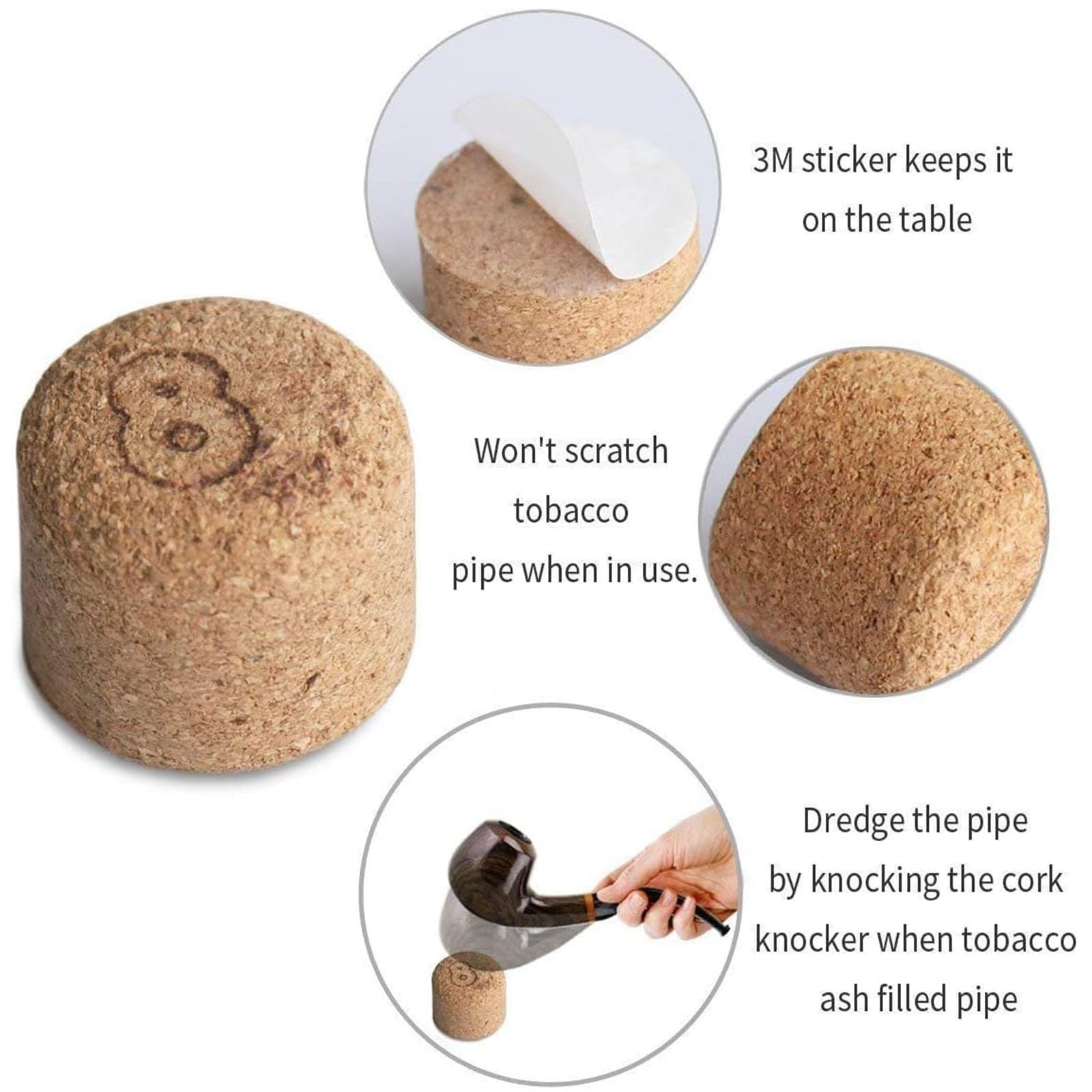 Joyoldelf Smoking Pipe, Luxury Tobacco Pipe with Leather Tobacco Pipe Pouch, Deepened & Windproof Tobacco Pipes for Smoking with 9mm Pipe Filter, Tobacco Pipe Stand and Smoking Accessories