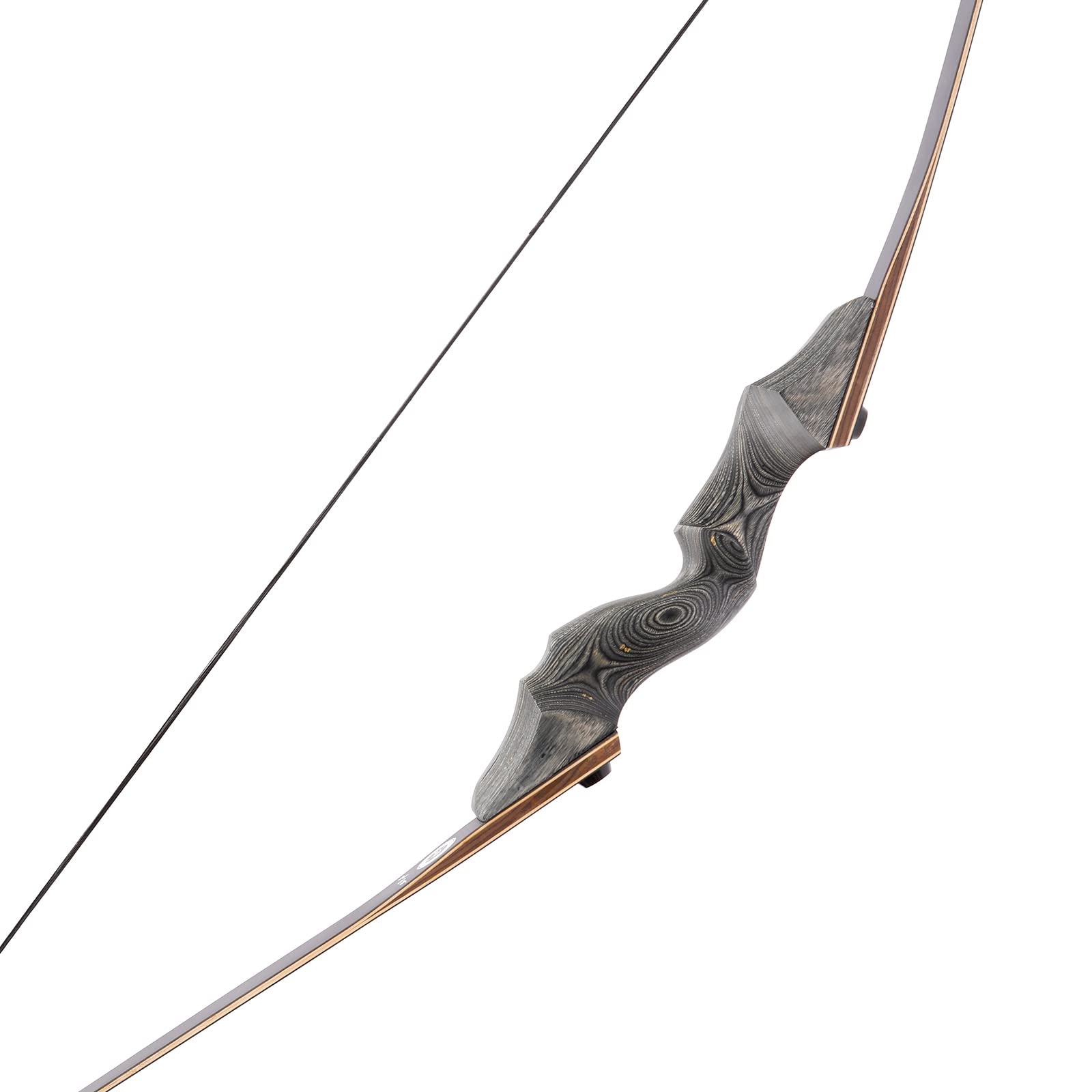 Mandarin Duck Black Hunter MK II 60" Take Down Longbow - Left Handed, 40lb