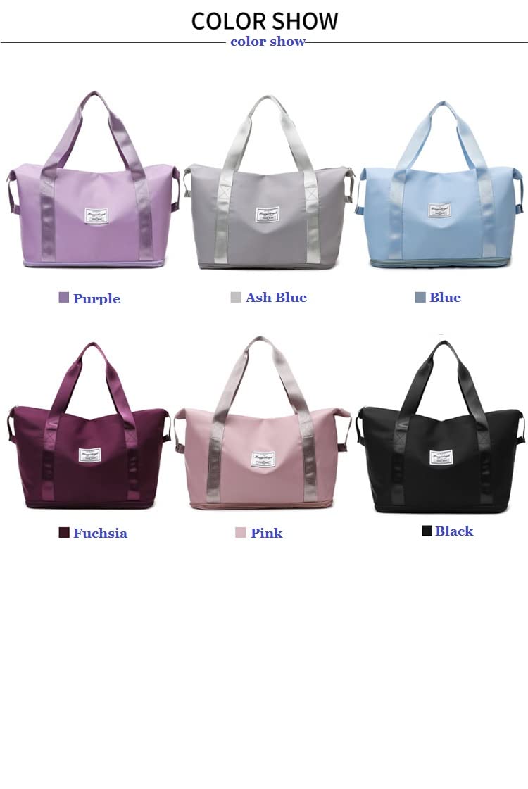 Matata Travel Duffel Bag,Large Size, Sports Tote Gym Bag, Shoulder Weekender Overnight Bag for women(Fuchsia)