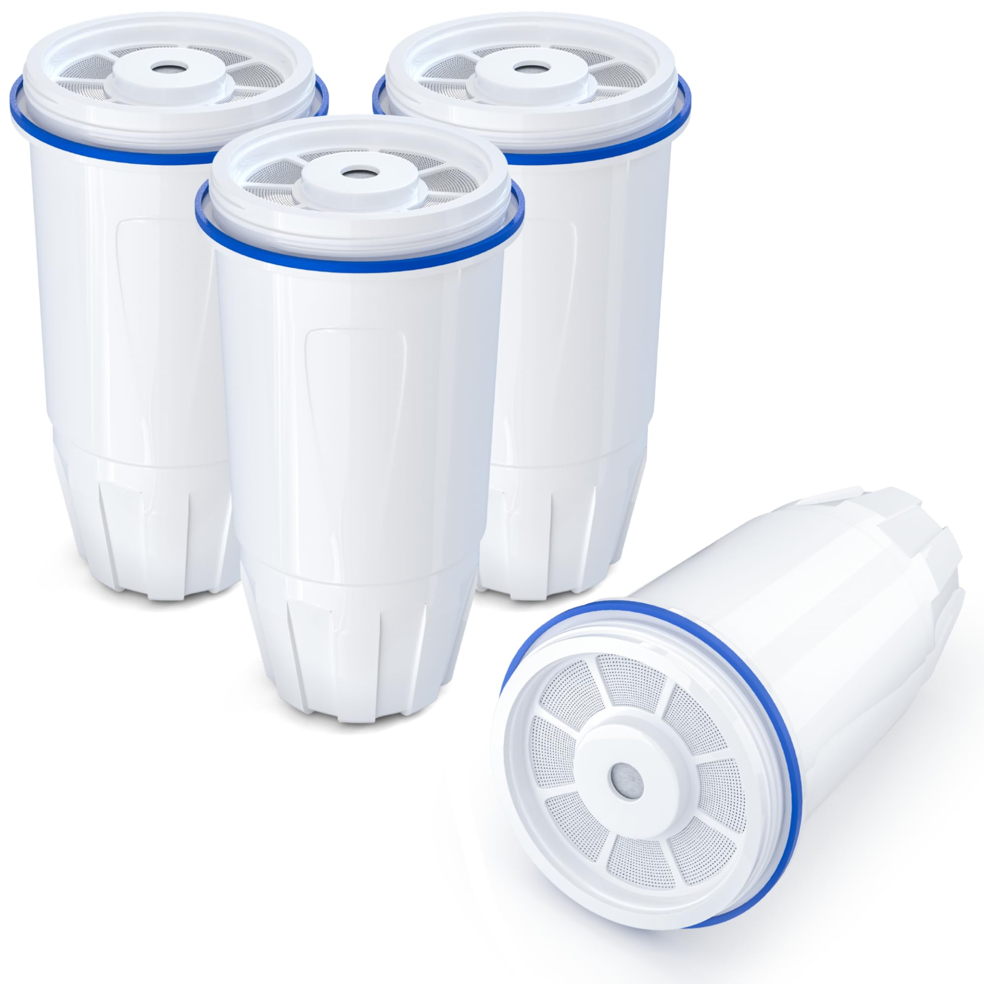 Upgraded Water Filter Replacement for Zero Pitcher and Dispenser ZR-001 ZR-004 ZP-006 ZR-017, Multi-Stage Filter System, Effectively Reducing Lead, Chromium, PFOA, and PFOS Contaminants, Pack of 4