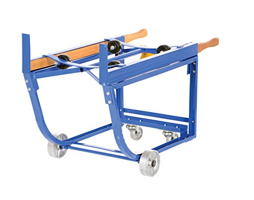 Vestil RDC-1000-5SS Deluxe Rotating Drum Cart with Steel Wheel, Steel, 1000 lbs Capacity