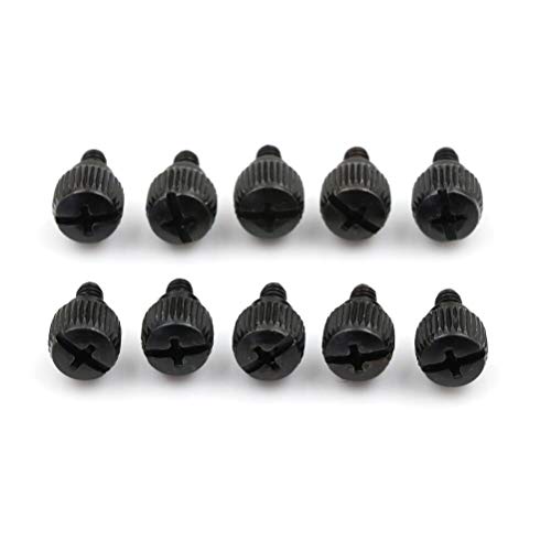 Tool Parts Replace for Machine 10Pcs 6#32x5 Thread Teeth Length 5mm Computer PC Case Cooling Fan Toolless Adjustment Screw Thumbscrews Thumb Screw