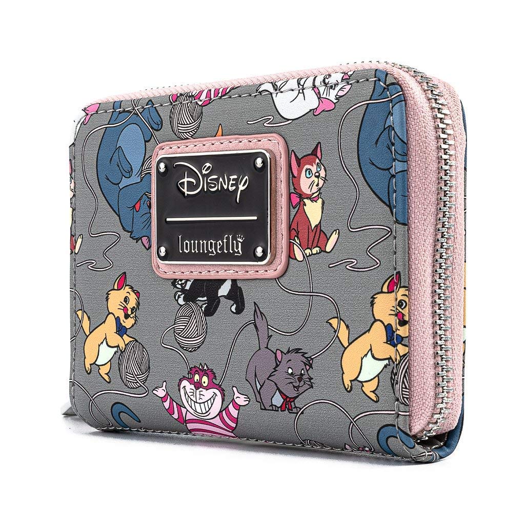 Loungefly Disney Cats Faux Leather Zip Around Wallet