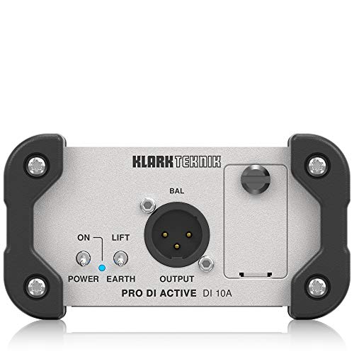 Klark Teknik PRO DI ACTIVE DI 10A Active DI Box with Midas Transformer, Extended Dynamic Range and Phantom/Battery Operation