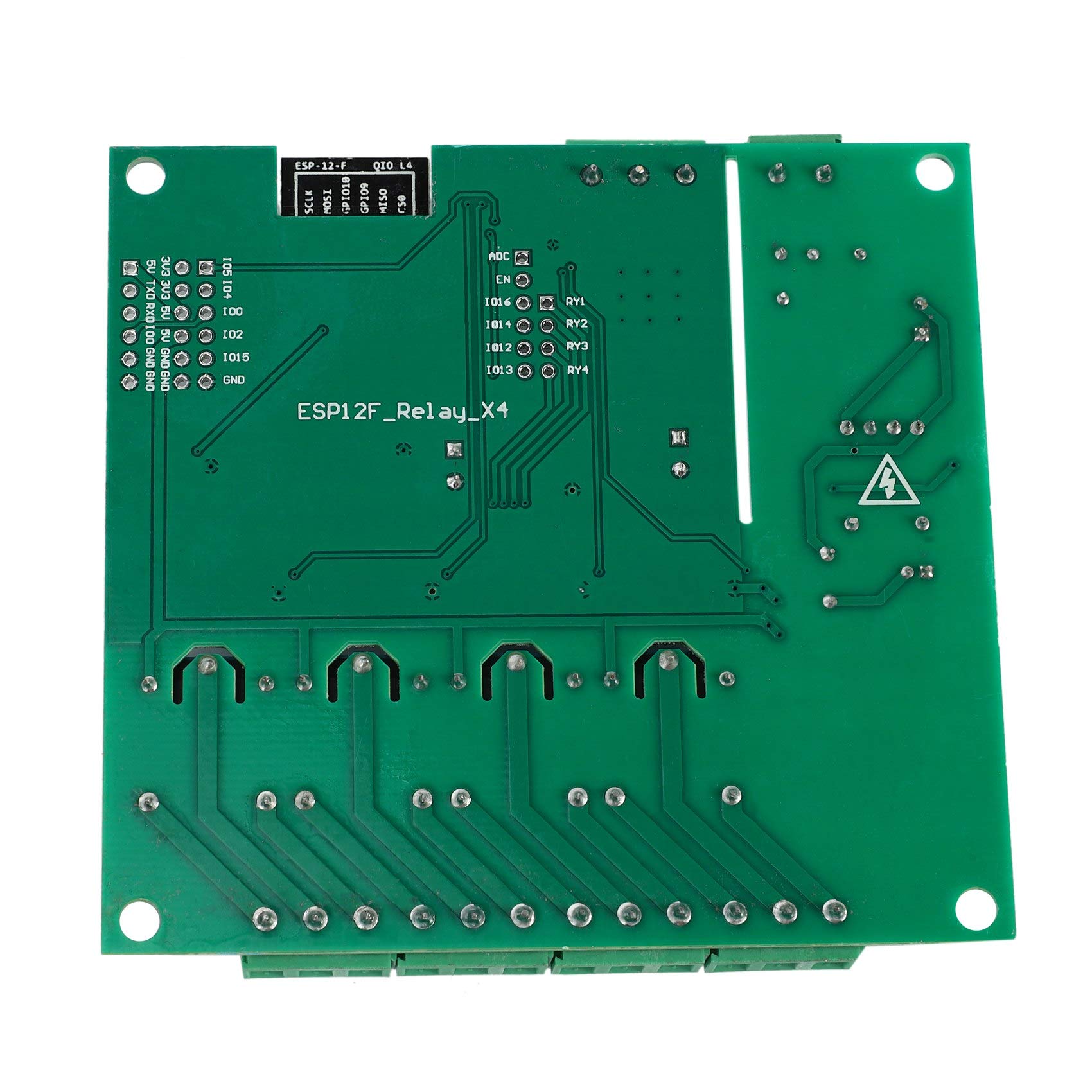 REHOC ESP8266 Wireless WiFi 4 Channel Relay Module ESP-12F WiFi Development Board for AC/DC 5V/8-80V Supply