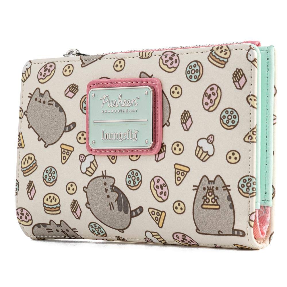 Loungefly x Pusheen Snackies Allover Print Flap Wallet