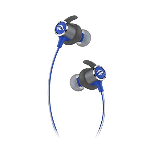 JBL Reflect Mini 2 Wireless in-Ear Sport Headphones with Three-Button Remote and Microphone - Blue (Renewed)