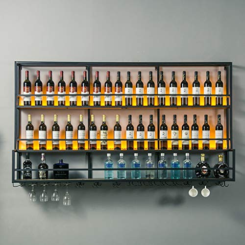 Wine Rack Wrought Iron Vintage Wine Rack Upside Down Wine Rack Creative Shelf Wall-Mounted Wine Rack Goblet Holder Wine Rack Glassware Rack Cup Holder