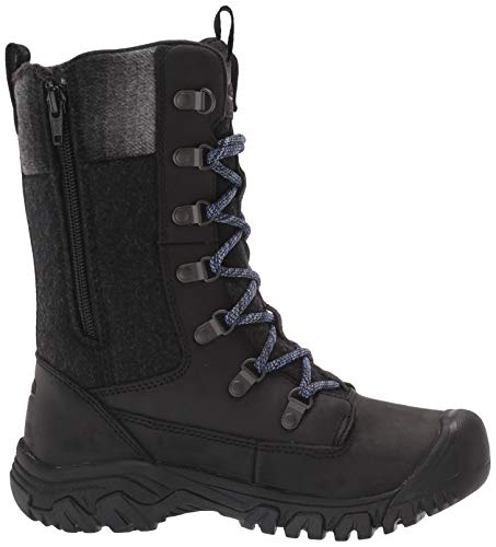 KEEN Women's Greta Tall Boot Wp Snow, Black/Black, 8