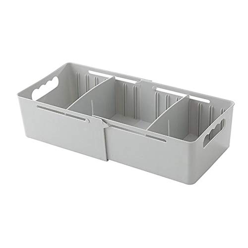 TJLSS Extension-Type Drawers Storage Box Multifunction Desktop Storage Box Household Drawer Organizers Container for Wardrobe Table (Color : Gray)