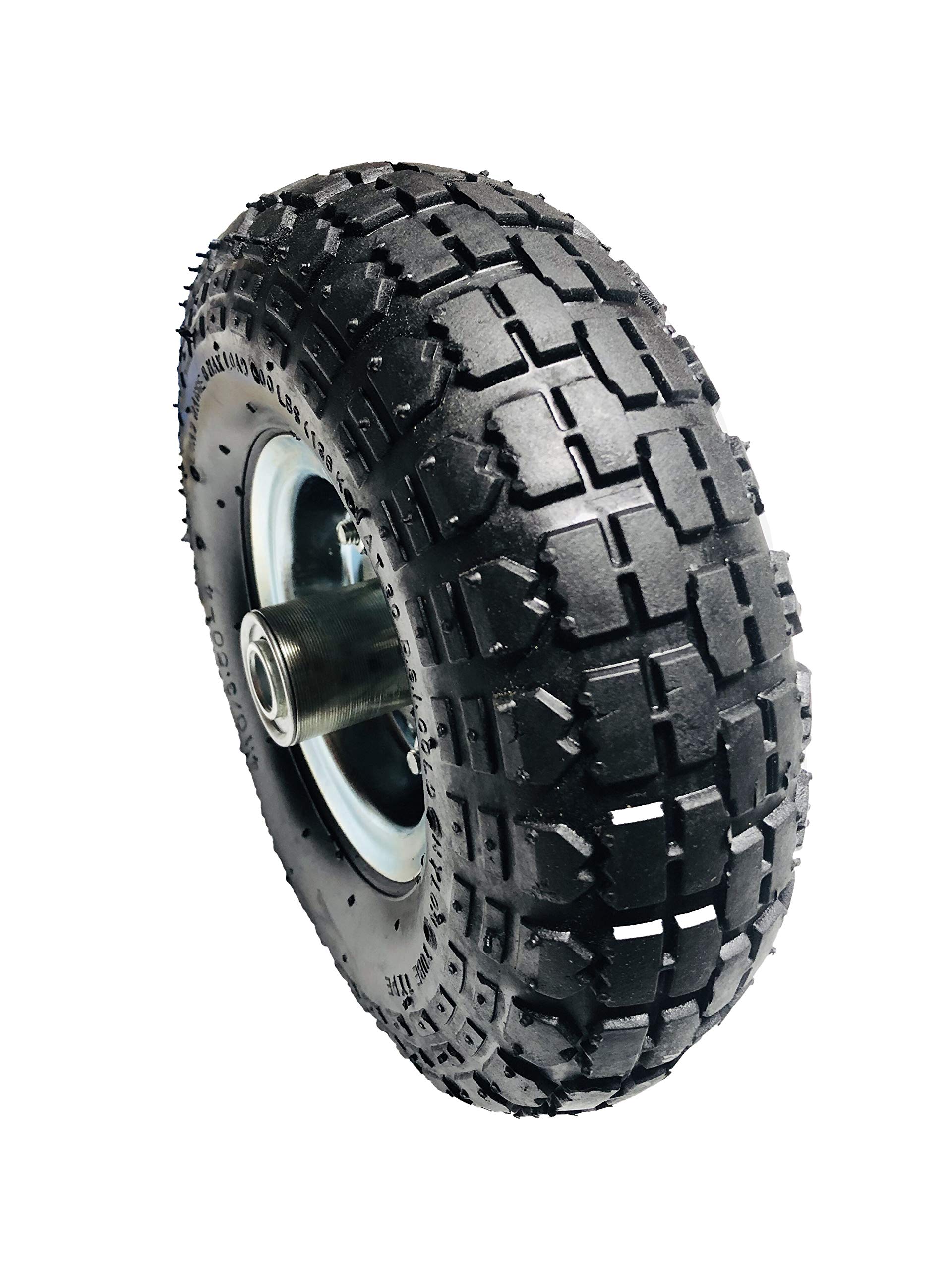 Replacement Hand Truck Tire and Cart Tire (Fits 5/8" Axle)