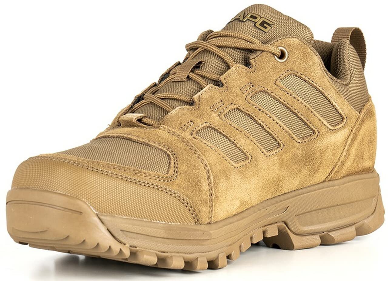LA Police Gear LAPG Terrain Coyote Low Hiking Boots for Men, Men's Lightweight Hiking Boots - 10.5-Standard