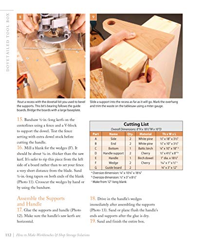 How to Make Workbenches & Shop Storage Solutions: 28 Projects to Make Your Workshop More Efficient from the Experts at American Woodworker (Fox Chapel Publishing) Torsion Boxes, Outfeed Tables, & More