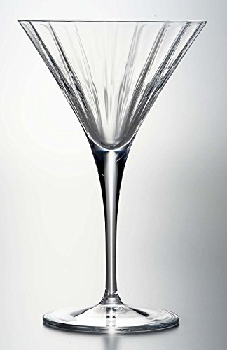 Luigi Bormioli Bach 8.25 oz Martini Glasses, 4 Count (Pack of 1), Clear