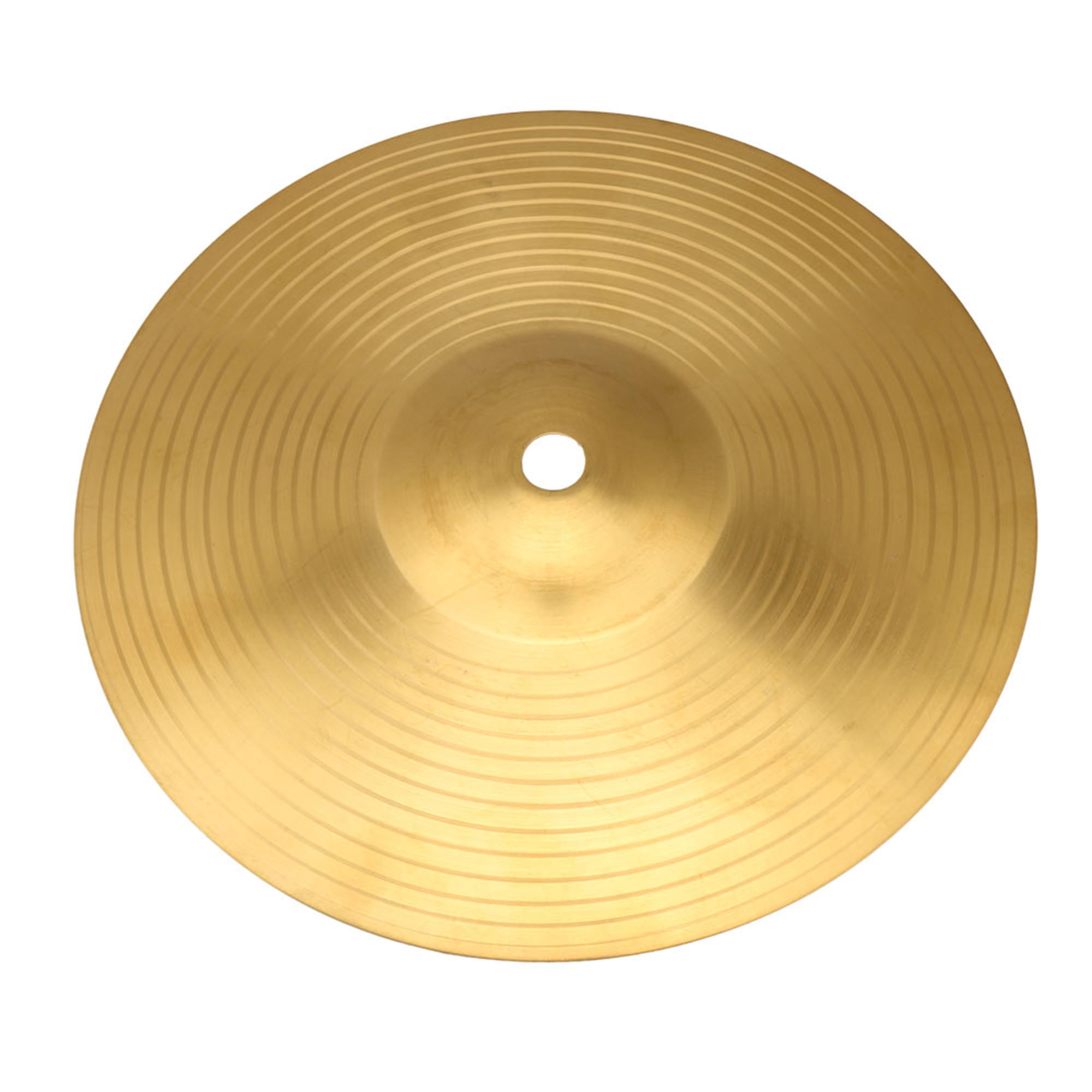 Lovermusic Golden Diameter 8 Inch Drum Cymbal Brass Alloy Crash Percussion Accessories for Drum Kit Suitable for Novices (Small)