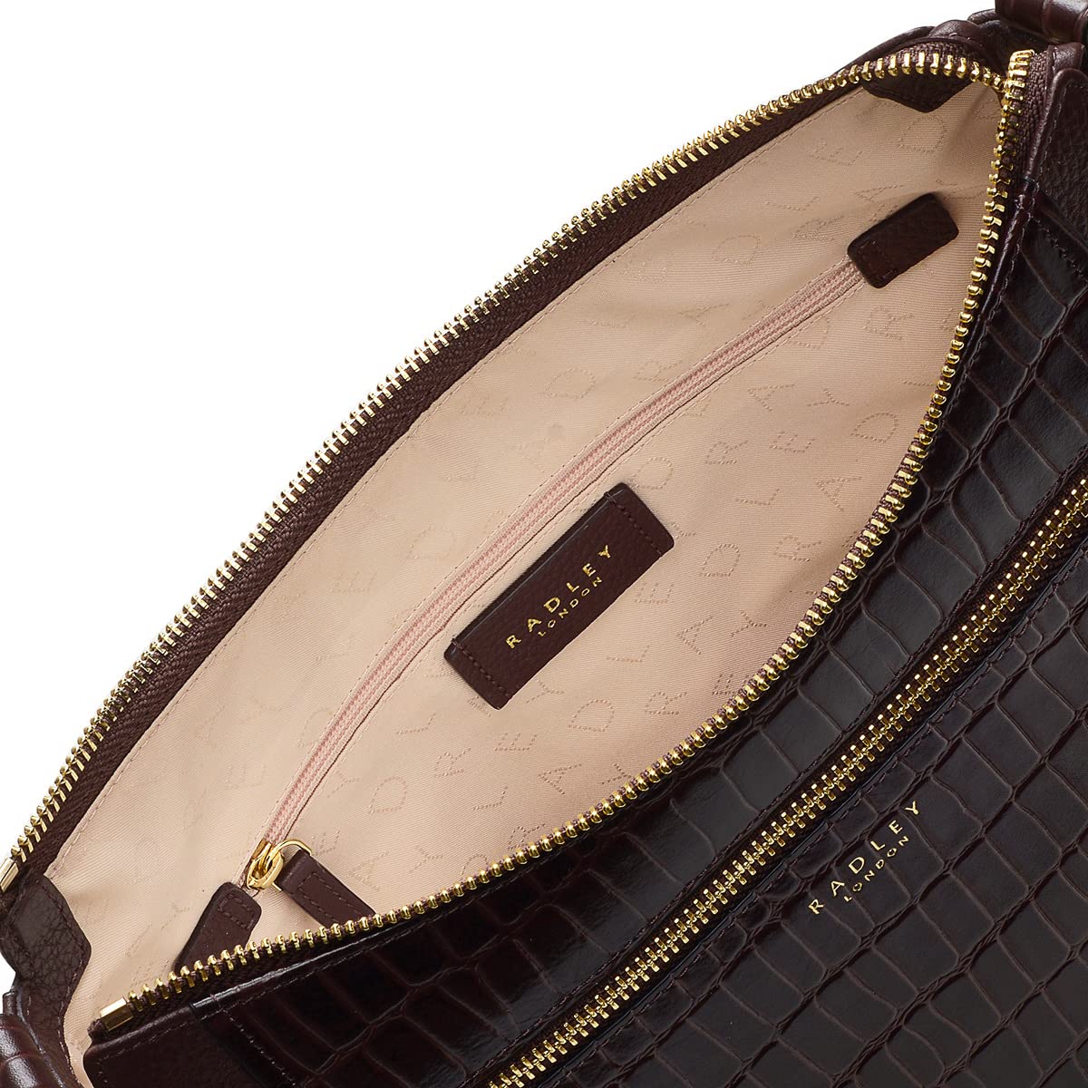 RADLEY London Pear Gardens Faux Croc - Medium Ziptop Shoulder