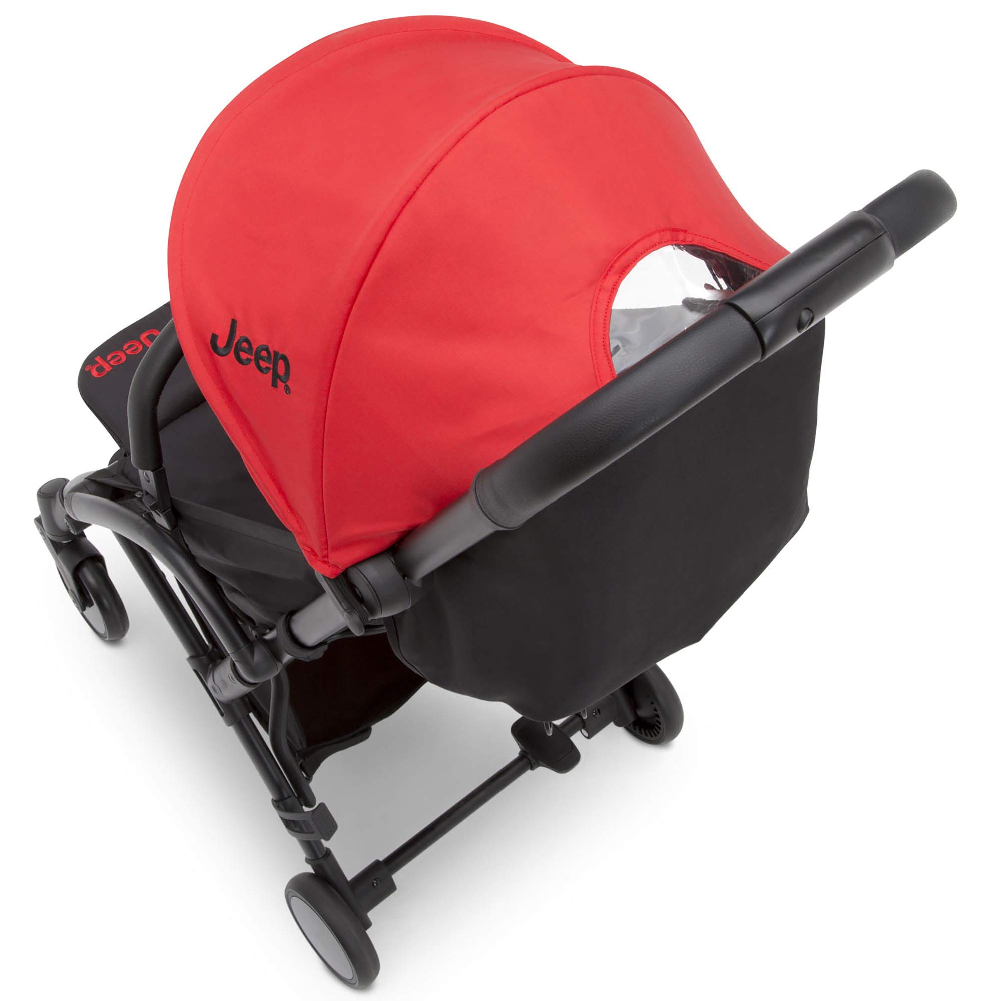 Jeep Breeze Stroller by Delta Children - Lightweight Stroller Features Compact One-Hand Fold, Oversized Canopy, Recline and Shock Absorbing Frame, Wildwood