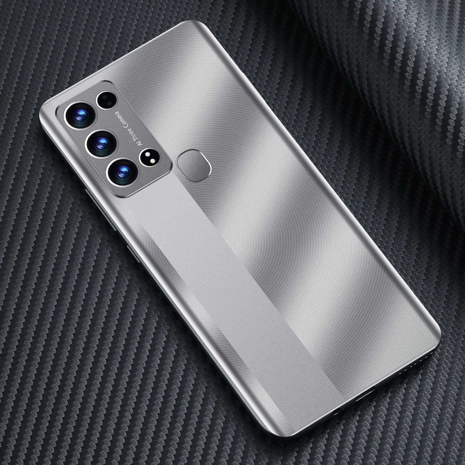 LANTRO JS Mobile Phone for Android 12, 6.5in 5G Network, 6GB RAM, 128GB ROM, Fingerprint & Face Unlock, Grey (EU Plug), Compatible with Smartphones