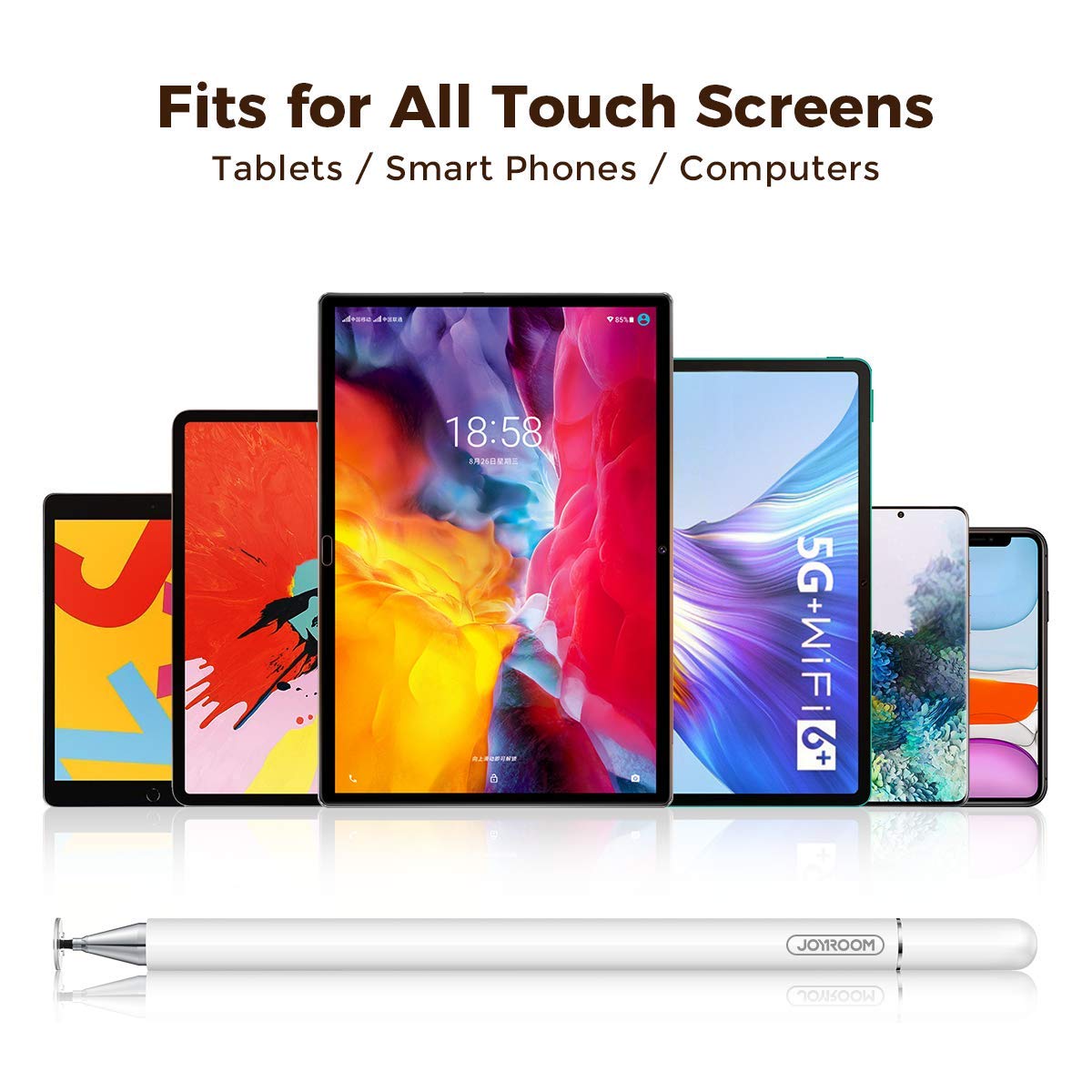 joyroom iPad Pencil with Palm Rejection Glove, Capacitive Stylus Pen for Kid Student Drawing&Writing