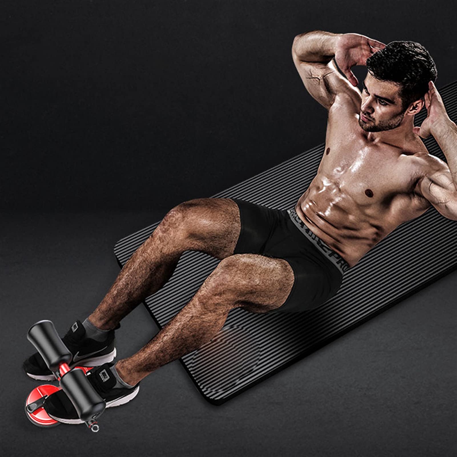LUYIYI Home Sit- ups Fixed Auxiliary Abdominal Muscle Pull Rope Female Slim Belly Fitness Training