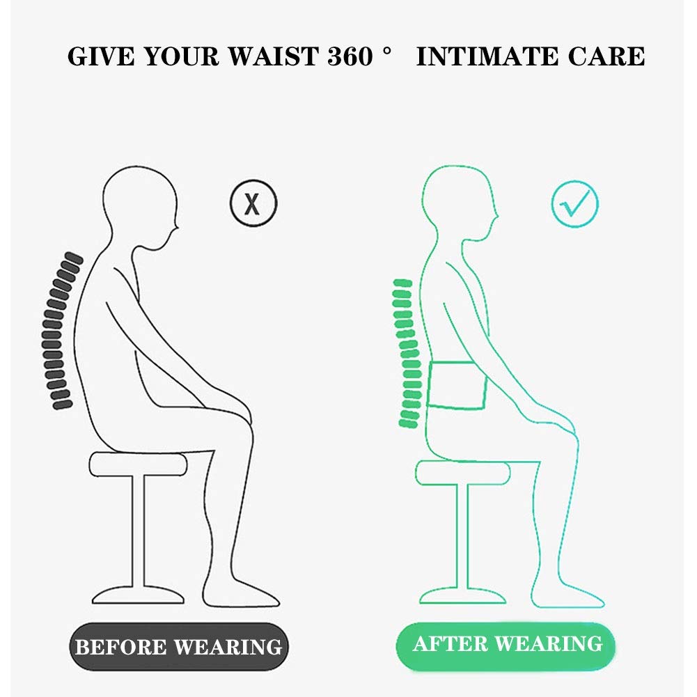 LSRRYD Double Adjustment Back Support Brace Lumbar Support Belt Stabilizing Large Unisex for Lower Back Pain, Muscle Spasm, Strains, Arthritis, Injury Recovery (Size : M)