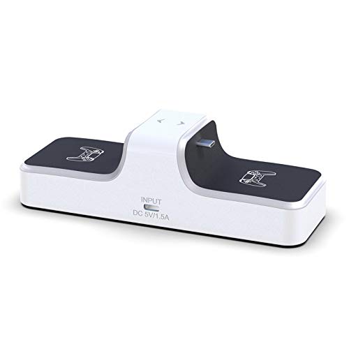 LOVOICE Portable Charging Station For PS5 Controller, Double PS5 Controller Charger, PS5 Charger Stand Fast Charging For 2 Controllers PS5 Accessories