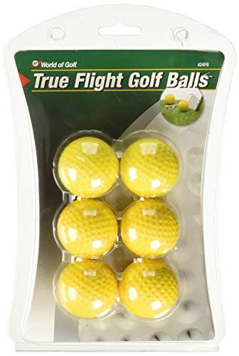 Jef World of Golf Gifts and Gallery, Inc. True Flight Foam Practice Balls (Yellow)