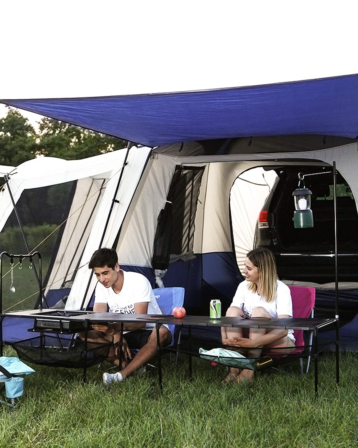 KingCamp Melfi Plus SUV Car Tent 3 Seasons 4-6 Person Multifunctional, Suitable Camping Traveling Family Outdoor Activities