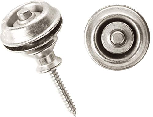 Jim Dunlop Vintage Nickel Dual Design Guitar Strap Locks (SLS1035VN)