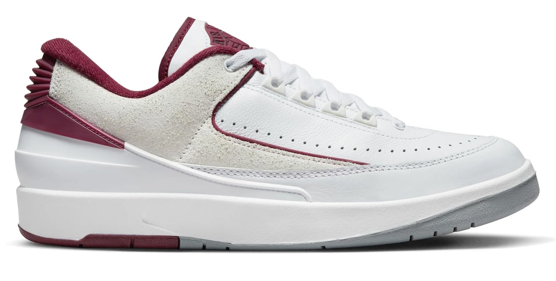 Jordan Men's 2 Retro Low Cherrywood White/Cherrywood Red (DV9956 103) - 10