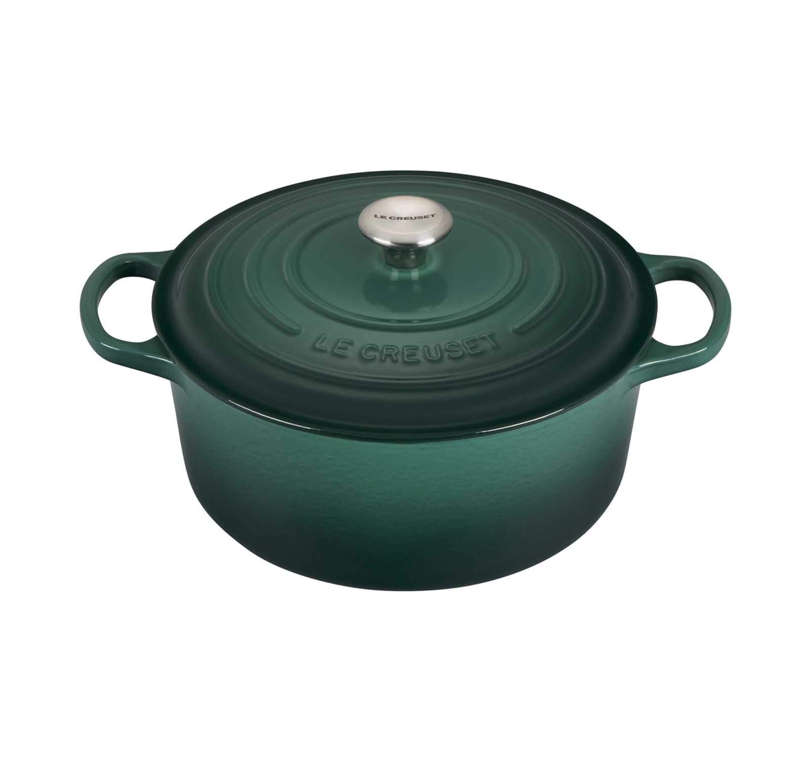 Le Creuset Signature Enameled Cast-Iron Dutch Oven, Saucepan, And Skillet 5 Piece Bundle Set - Meringue