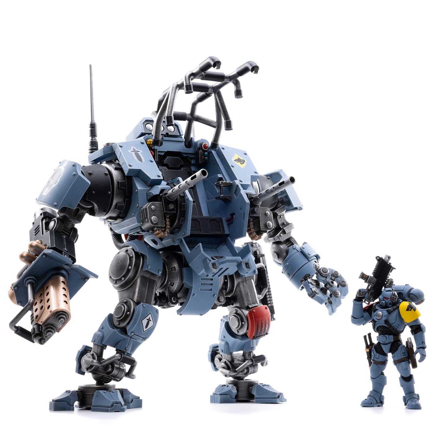 JOYTOY Warhammer 40,000 1/18 Mecha Space Wolves Invictor Warsuit Model(12-Inch)