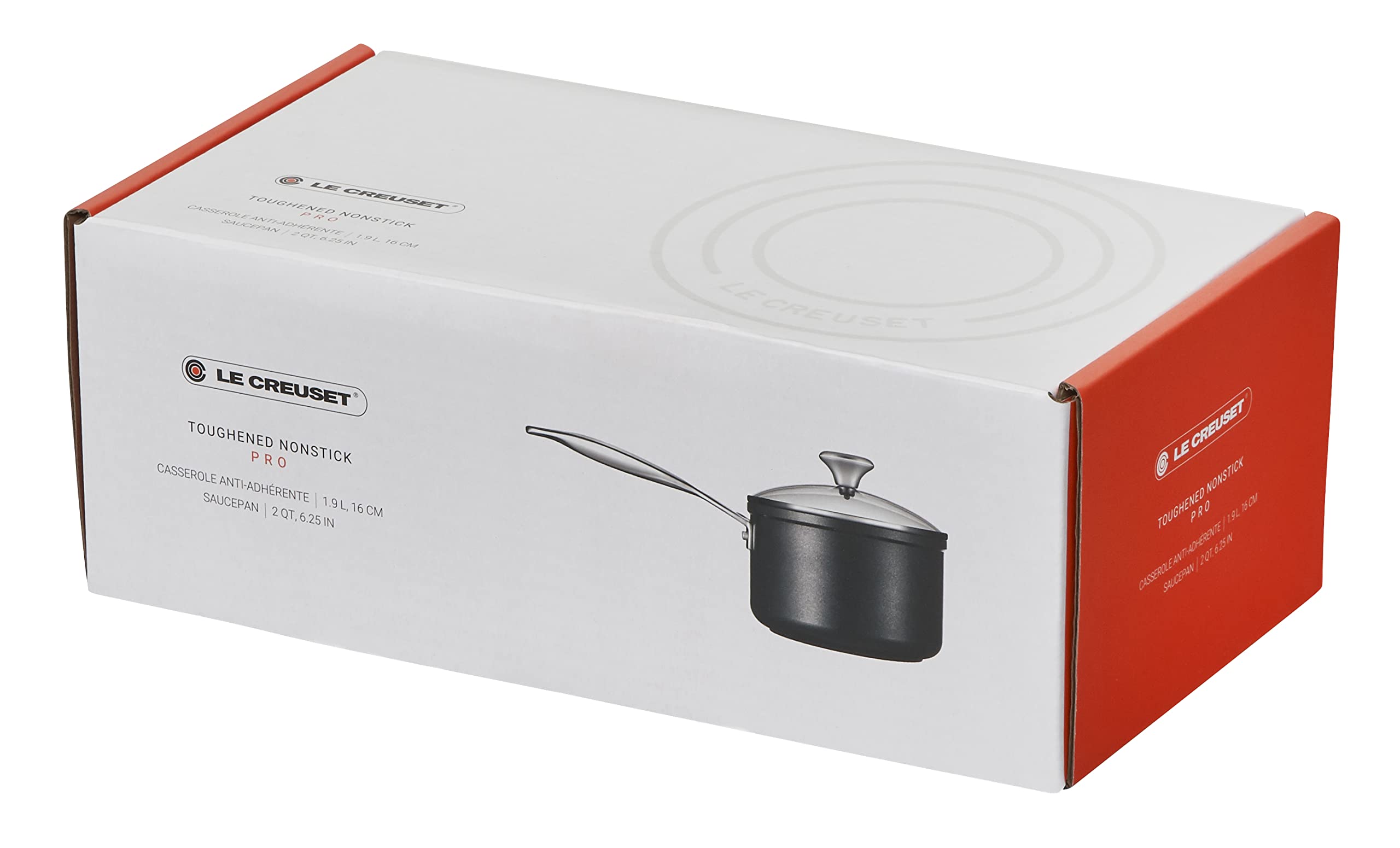 Le Creuset Toughened Nonstick PRO Saucepan With Glass Lid, 2 qt.