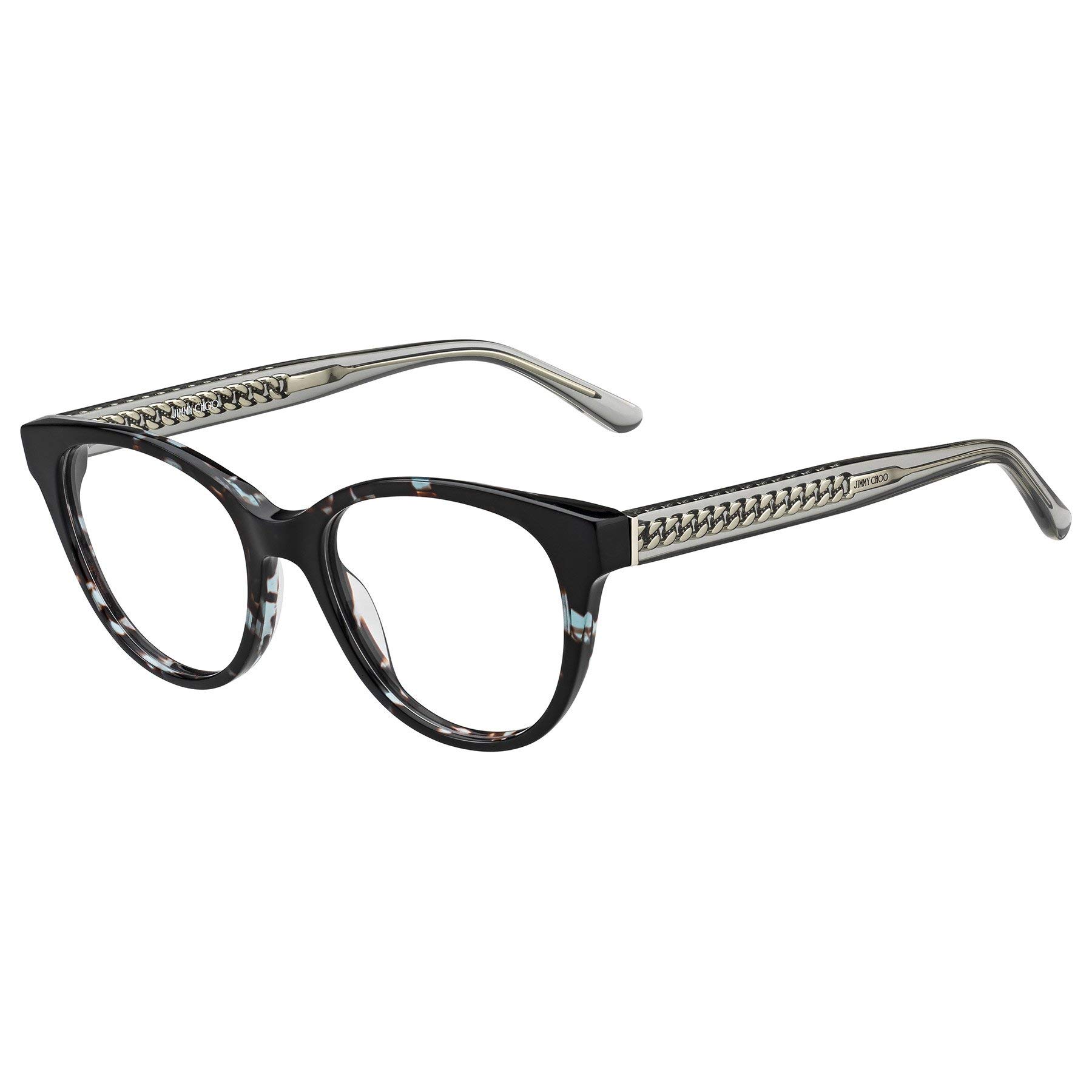 Jimmy Choo JC 194 807 Black Plastic Cat-Eye Eyeglasses 52mm