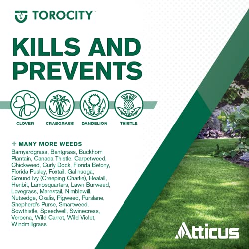 Torocity Turf Herbicide - Mesotrione Concentrate (8 oz) by Atticus (Compare to Tenacity) – Selective Weed Killer for Commercial and Residential Lawns – Pre and Post Emergent Control