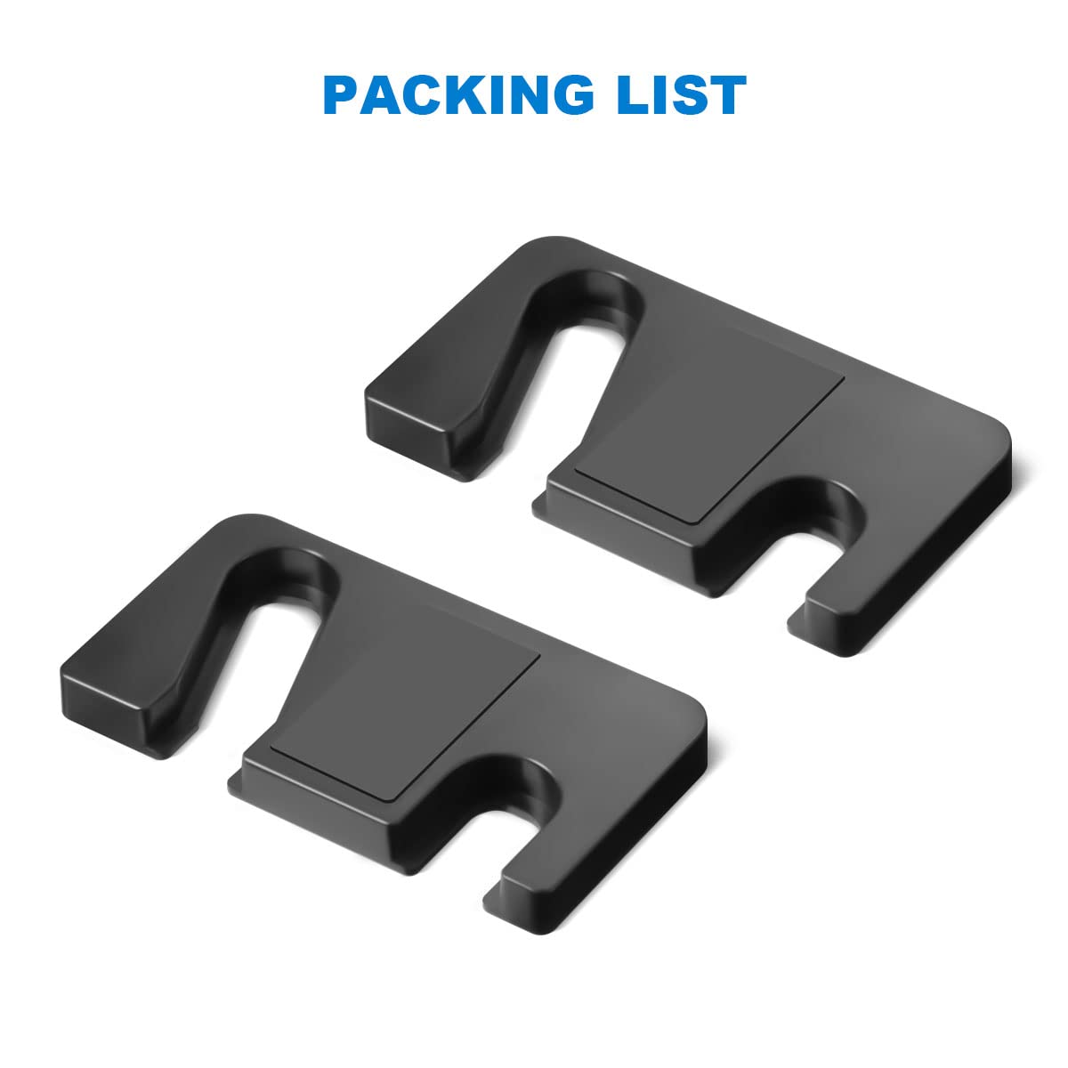 LANMU Under Desk Mount Compatible with Xbox/PS5/PS4/Nintendo Switch Pro Controller, Game Controller Under Table Holder Hanger, No-Hole Needed (2Pack, Black)