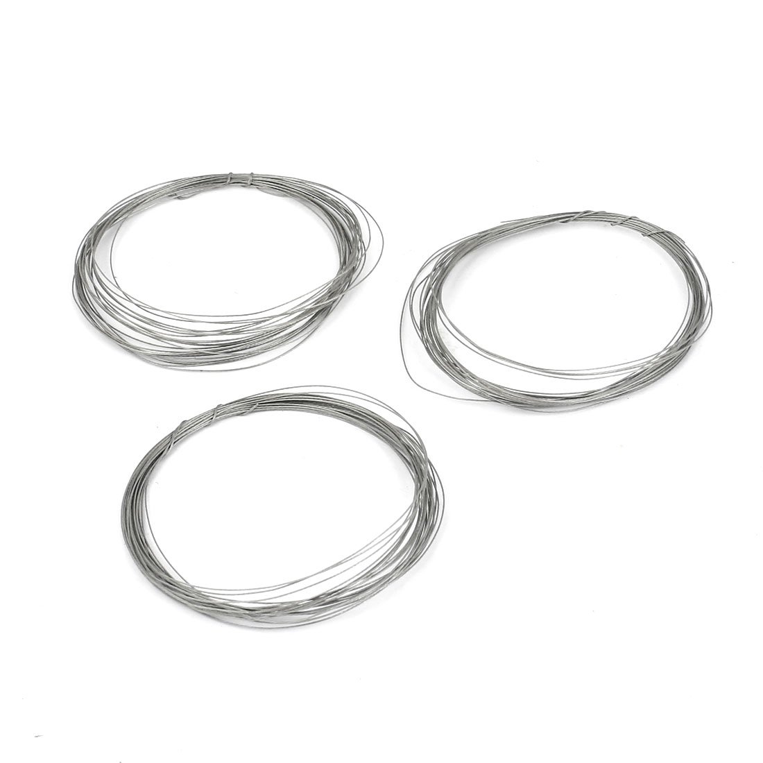 Qtqgoitem Steel Wire Fishing Line 2 Meter 6.6Ft Long 0.26mm Diameter 3pcs Gray (model: 717 16f 702 ab5 1ef)