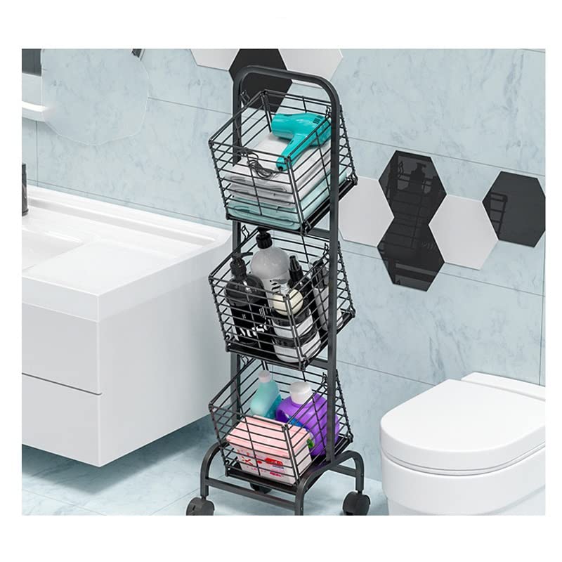 SLNFXC Kitchen Shelf Vegetable Rack Multilayer Detachable Organize Snack Basket