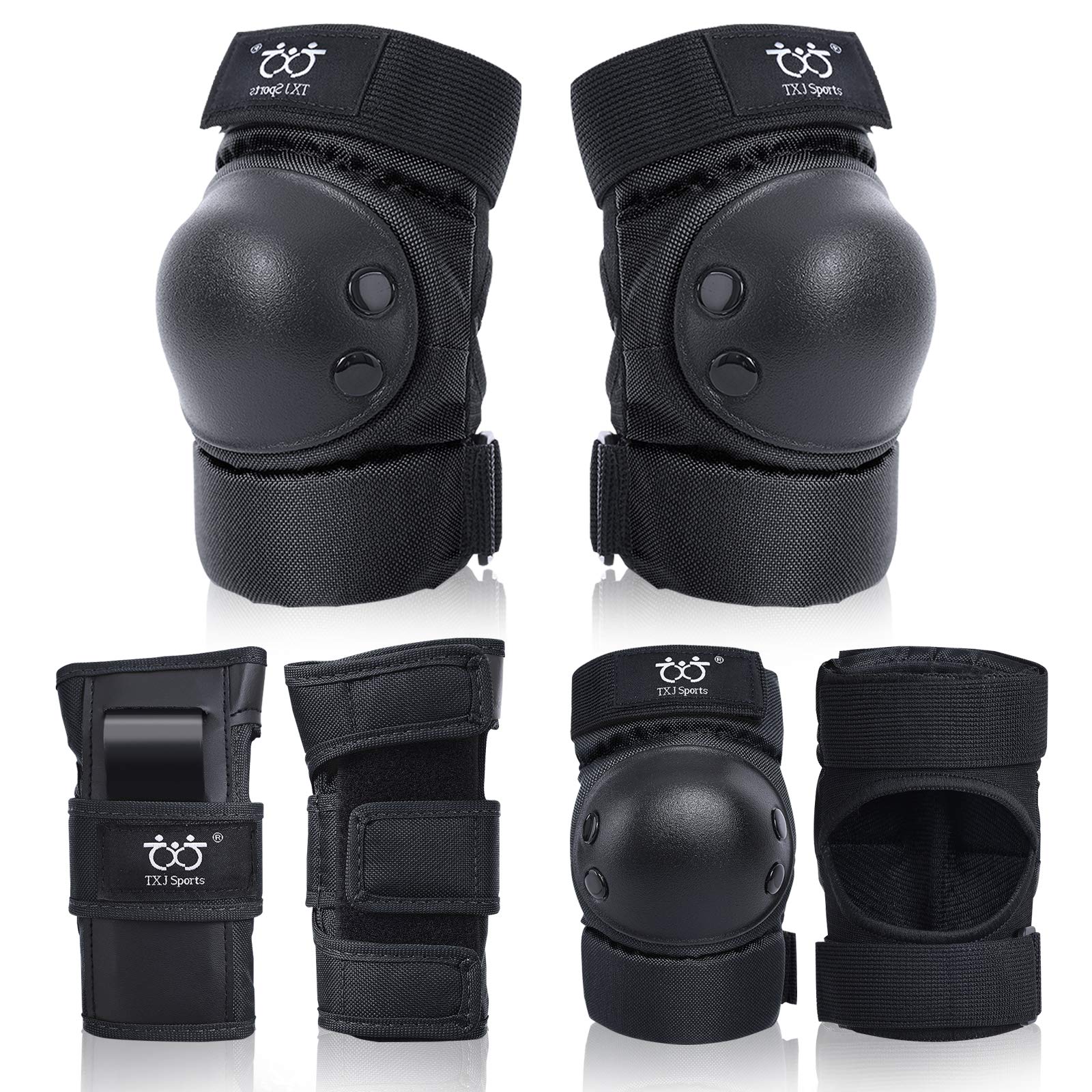 Kids/Youth Elbow Pads Knee Pads with Wrist Guards Protective Gear Skateboarding Pads Roller Skating Derby Bicycle Inline Skating Scooter Riding Hoverboards Bike Longboarding