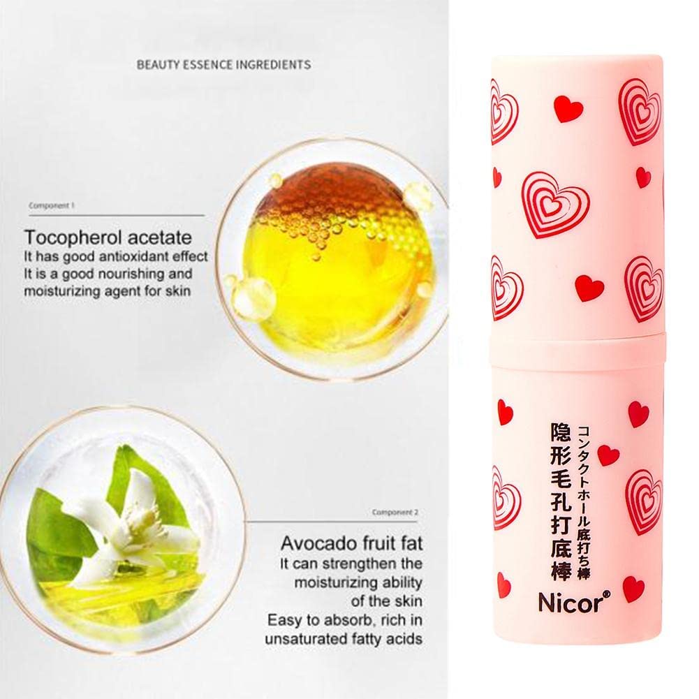Jorlzeut 2023 Magical Pore Eraser Waterproof Face Primer Stick,Matte Priming Makeup Blur Stick Invisible Stick, for (2PCS) , 0.16 Ounce