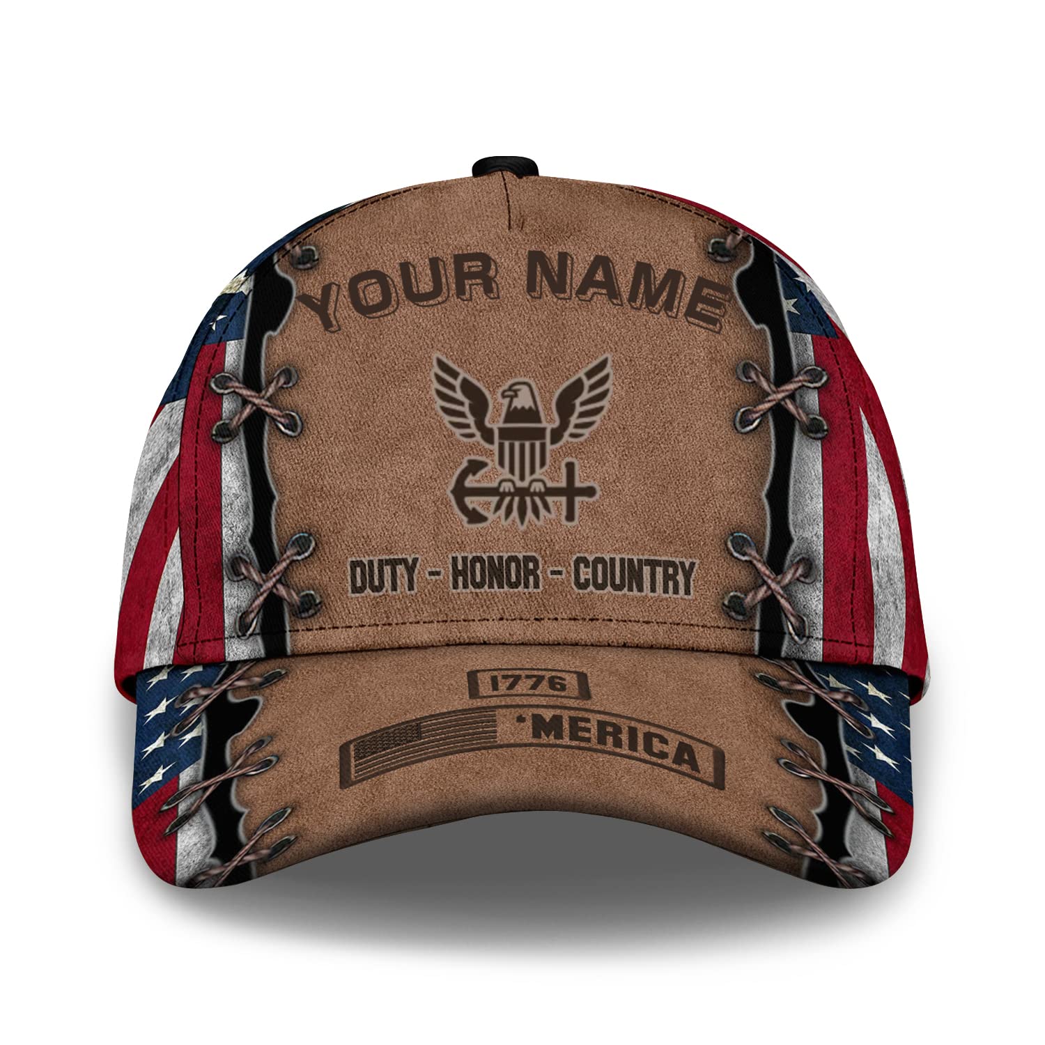 Onegam Personalized Veteran Baseball Cap, US Veteran Custom Hat,Unique Custom Gifts for Veterans