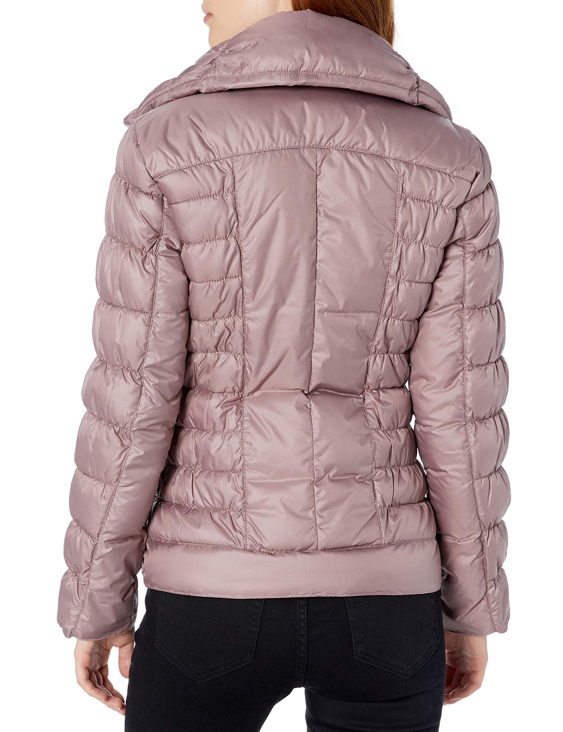 Kenneth Cole New York Women's Zip Front Short Packable, Dusty Rose, Medium