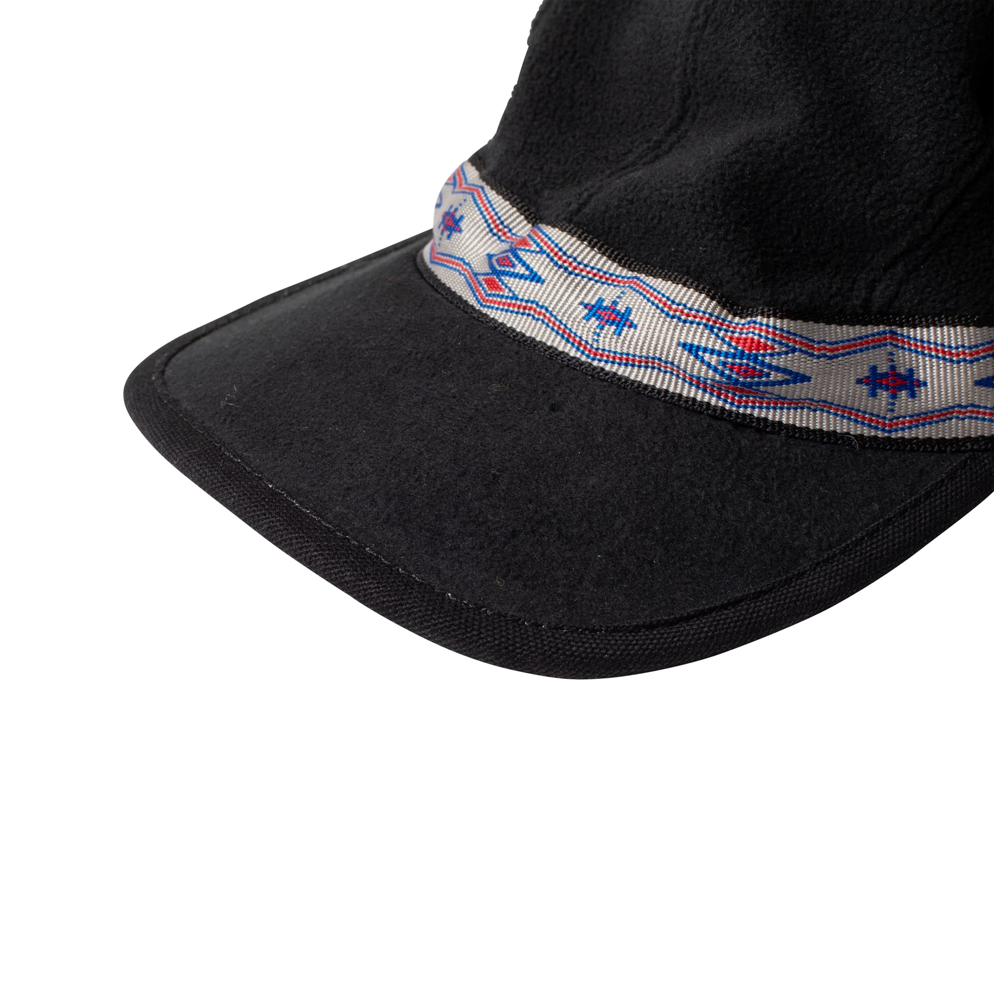 KAVU Fleece Strapcap Fishing Hat Low Profile Four Panel Cap - Charcoal Heather - S